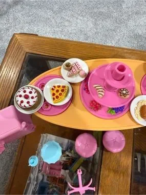 Barbie | Toys | Barbie Cruise Ship Rotating Buffet Dessert Table With ...
